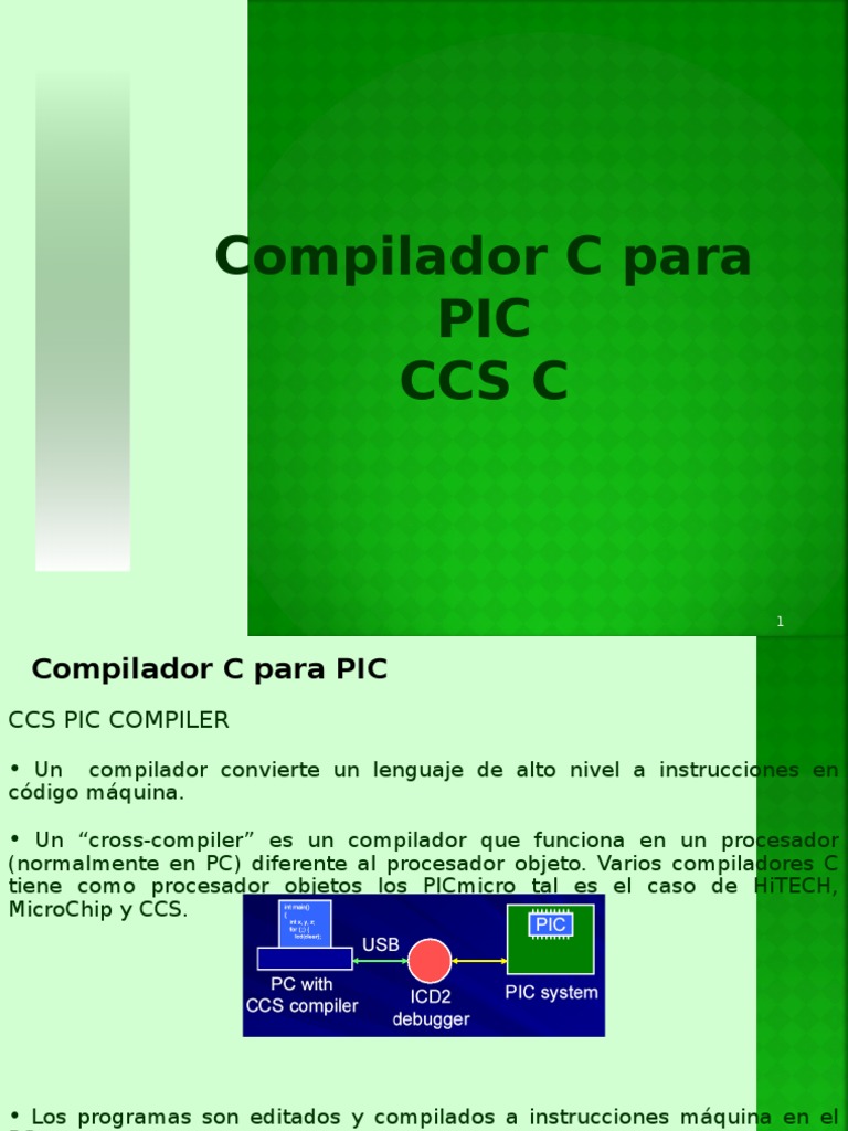 Curso en C para Pic Ccs | PDF | Microcontrolador Pic | Programa de ...
