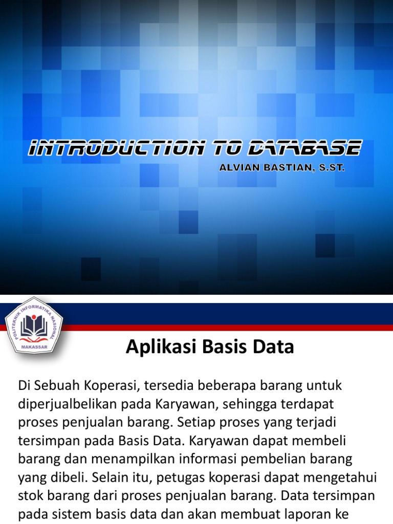 Panduan Aplikasi Basis Data Koperasi | PDF