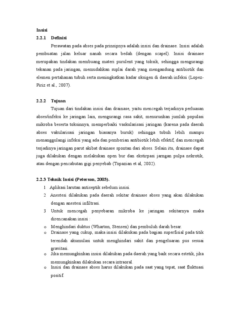Insisi Drainase | PDF