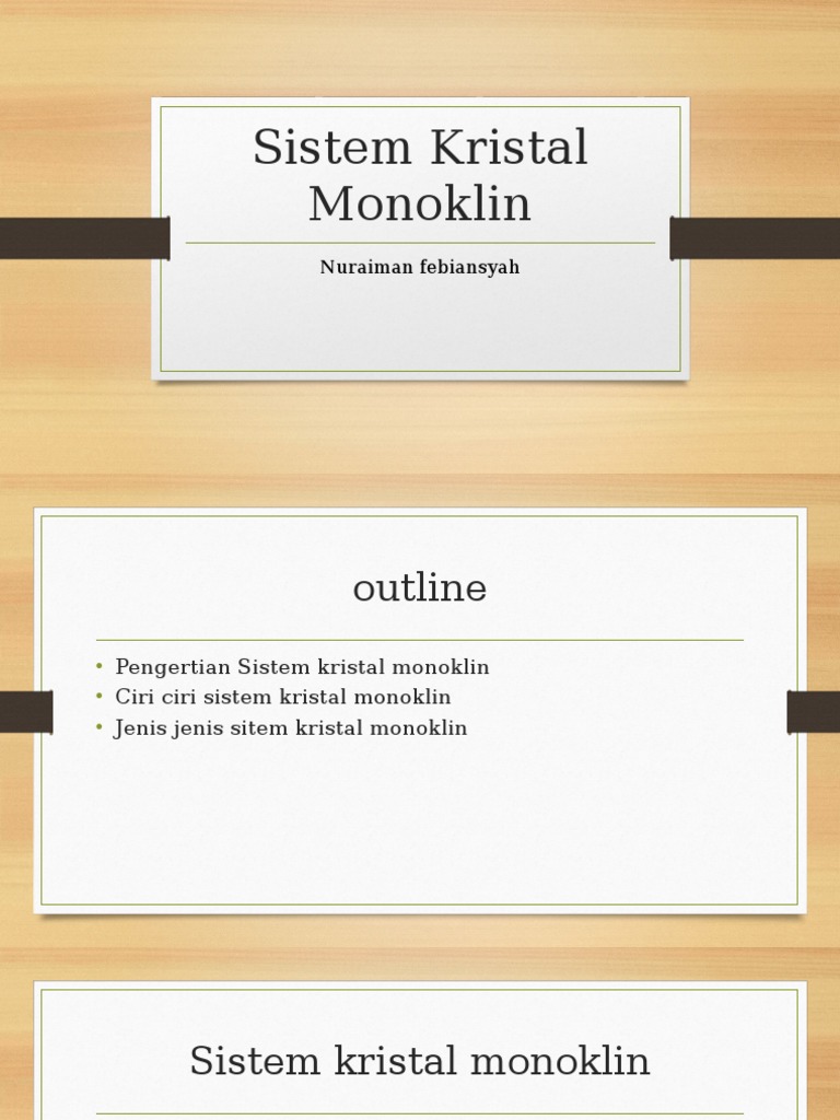 Sistem Kristal Monoklin | PDF