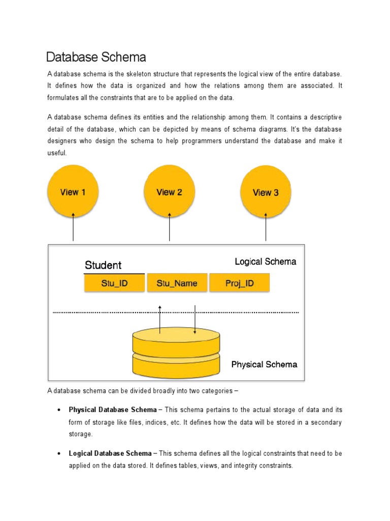 Understanding Database Schema and Instances | PDF