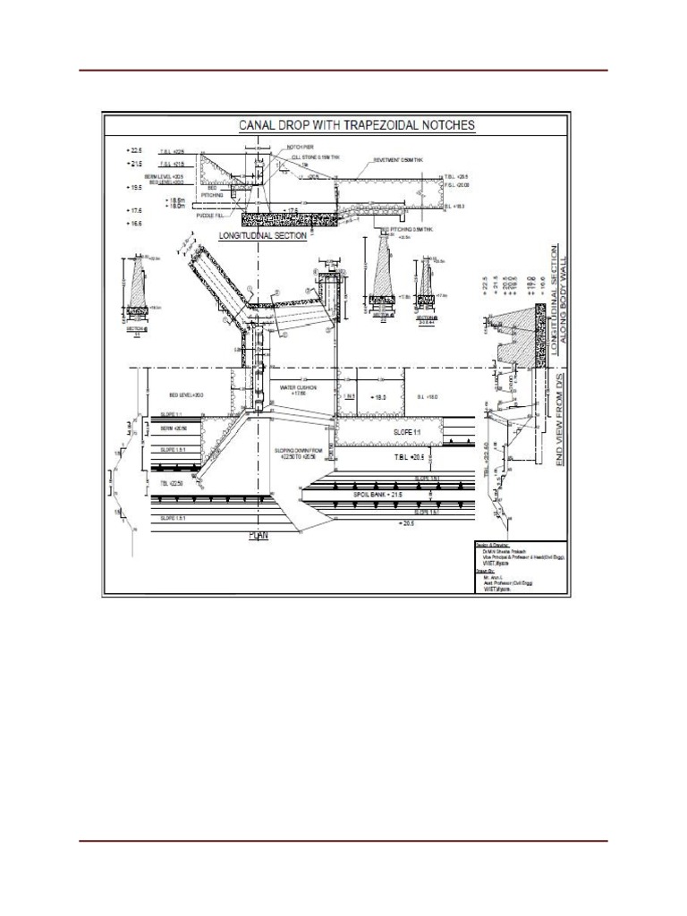 Canal Drop Drawing | PDF