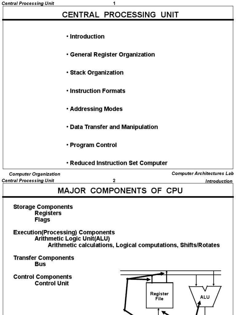 Computer Architecture 3rd Edition by Moris Mano CH 08 | PDF | Instruction Set | Central ...