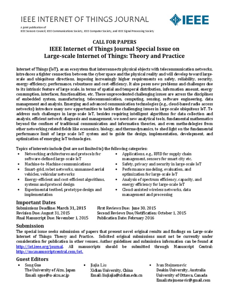 Ieee Internet of Things Journal | PDF