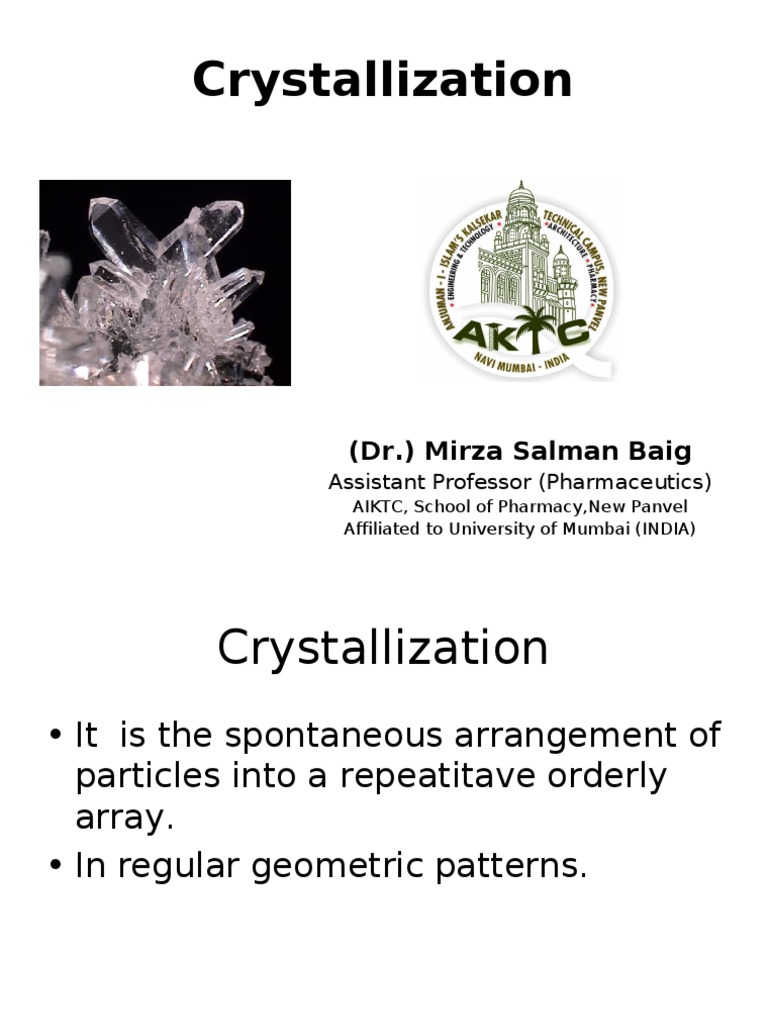 Crystallization SB | PDF | Crystallization | Nucleation