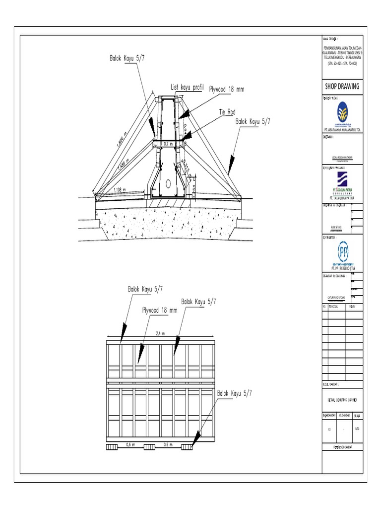 Bekisting Concrete Barrier | PDF