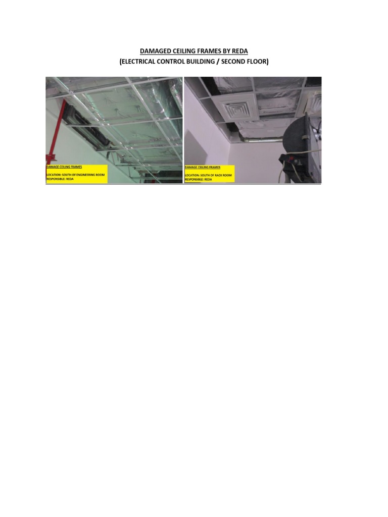 Damaged Ceiling Frames by Reda | PDF