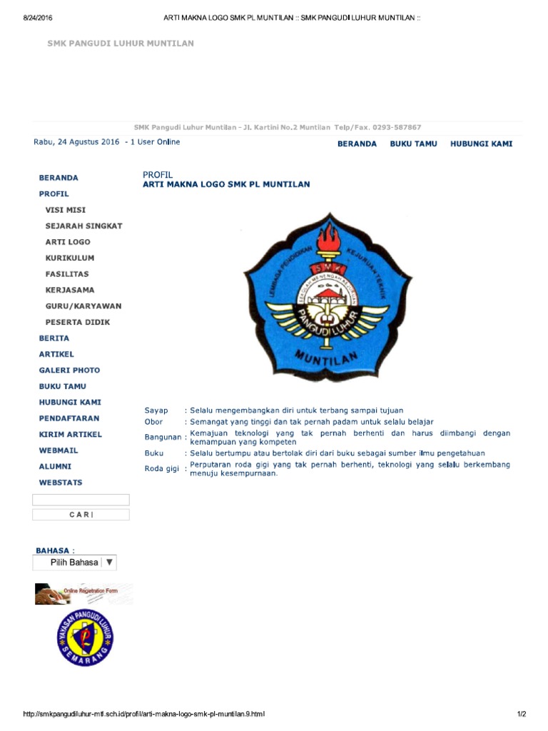 Arti Makna Logo SMK PL Muntilan - SMK Pangudi Luhur Muntilan | PDF