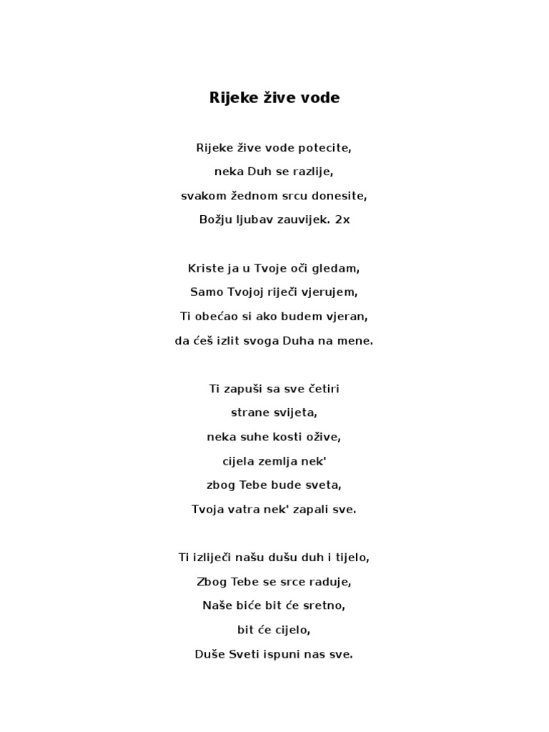 Rijeke Žive Vode | PDF