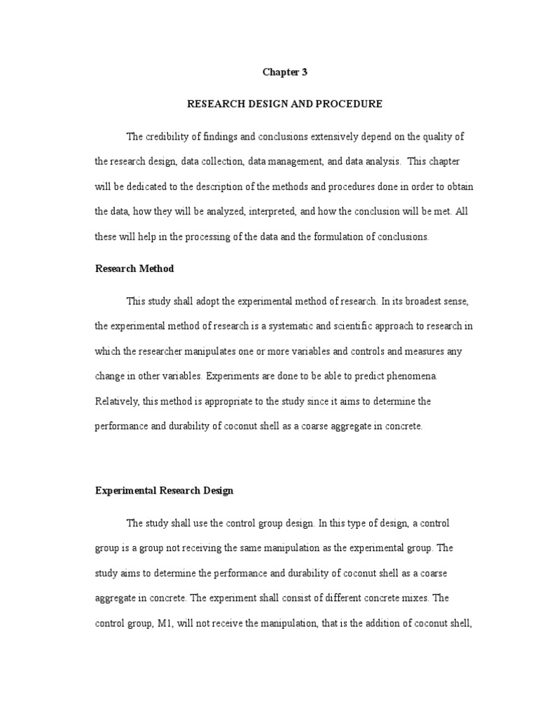 Research Design and Procedure | PDF | Research Design | Experiment