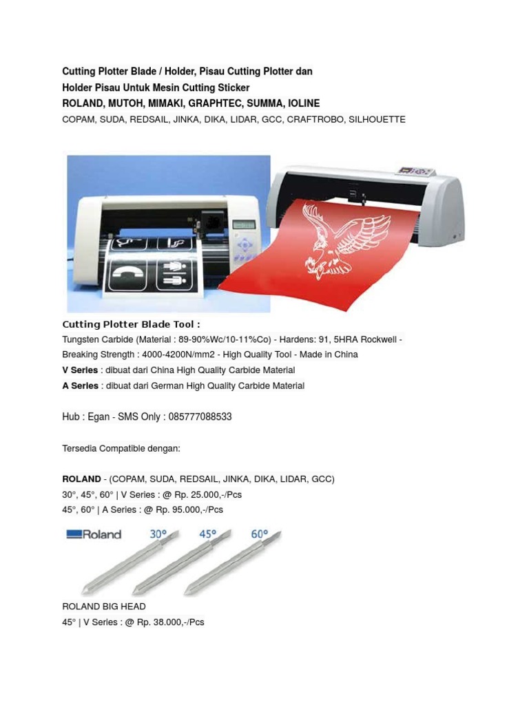 Cutting Plotter Tools & Tips | PDF