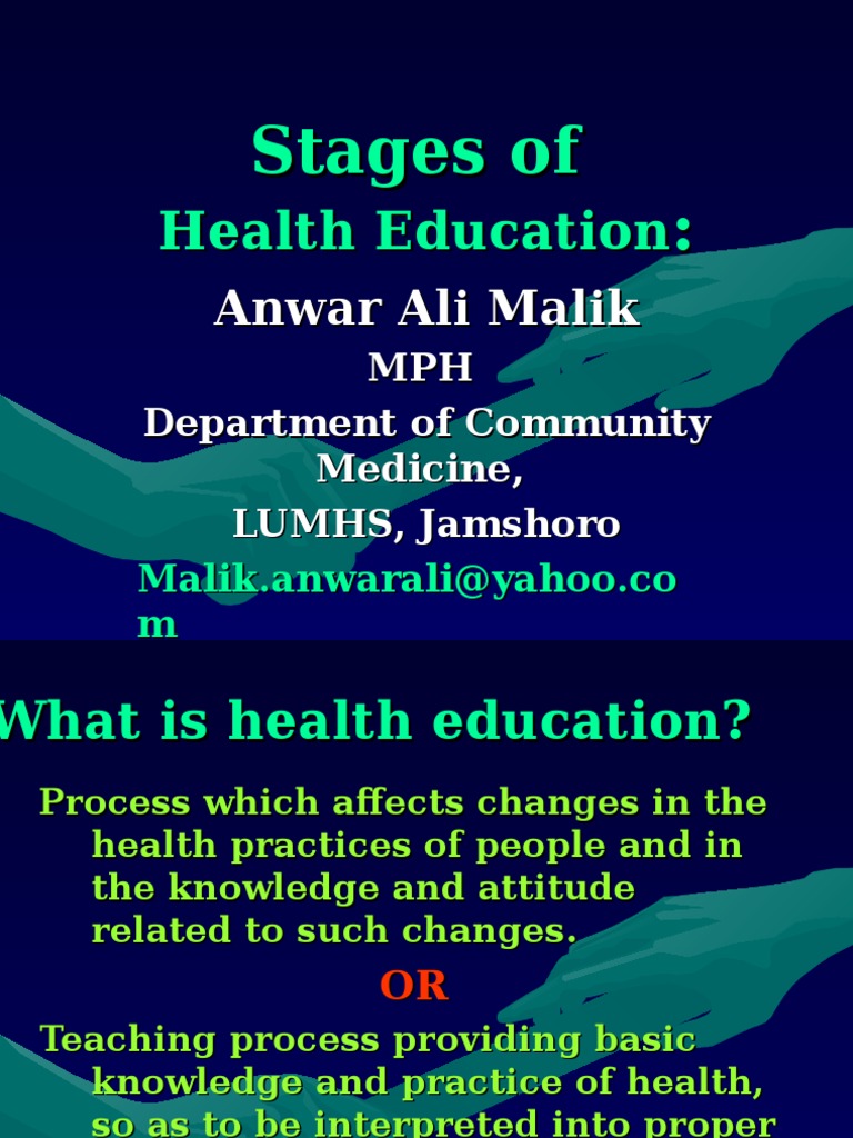 2-Stages of Health Education