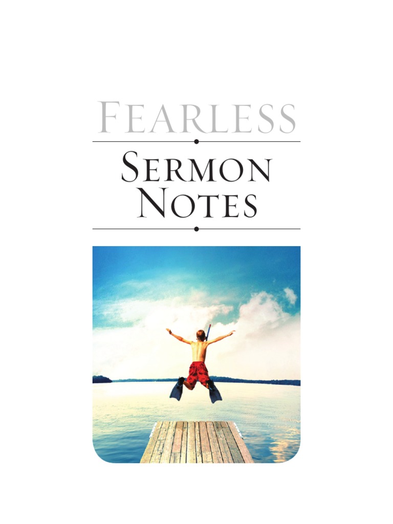 Fearless Sermon Notes | PDF | Gospel Of Matthew | Eternal Life ...