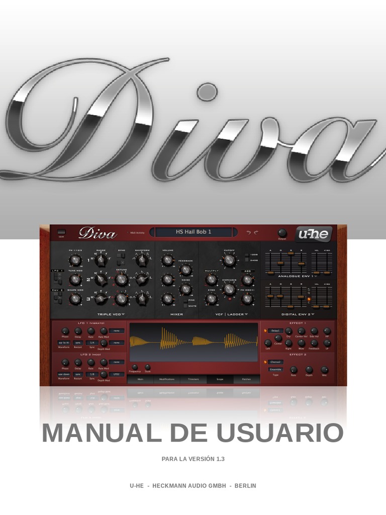 Diva Manual de Usuario | PDF | Sintetizador | Buscador (software)