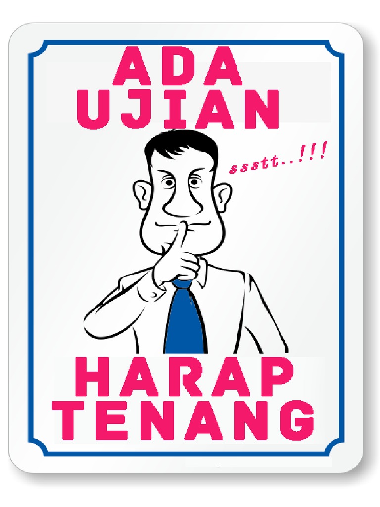 Peringatan Harap Tenang