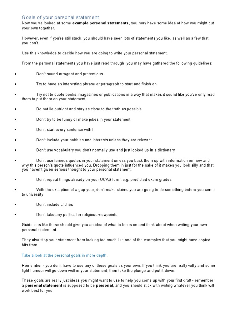Chemical Engineering Personal Statement | PDF | Chemical Engineering ...