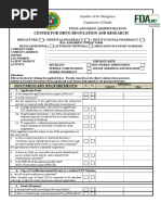 FDA Lto Checklist | PDF | Pharmacy | Franchising