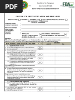 FDA Lto Checklist | PDF | Pharmacy | Franchising