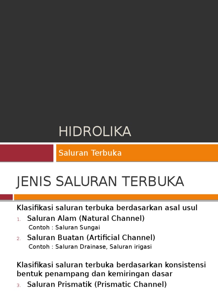 HIDROLIKA Pertemuan Ke 2 | PDF