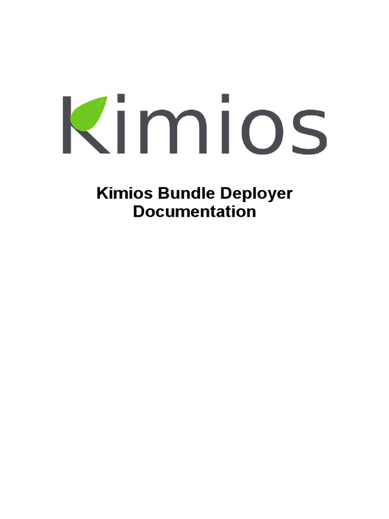 KimiosBundleDeployer EN PDF | PDF | Oracle Database | Databases