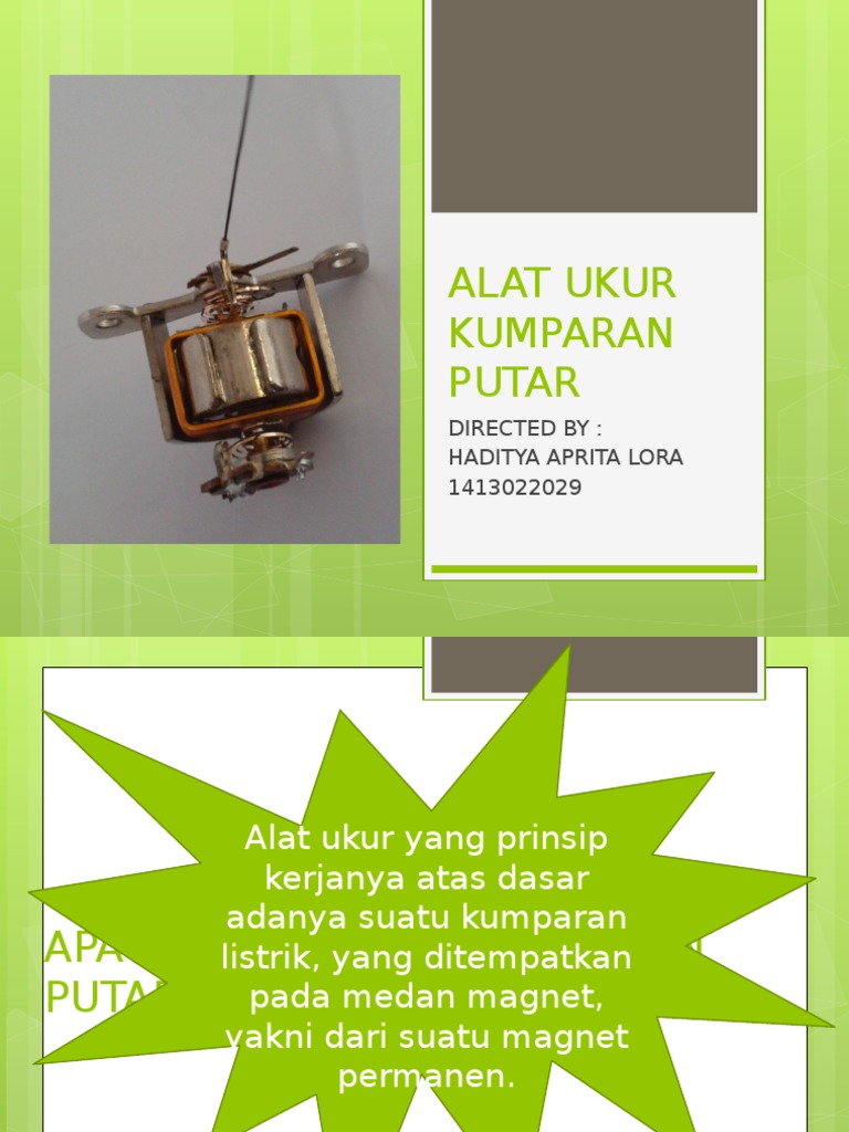 Alat Ukur Kumparan Putar | PDF | Metode & Bahan Ajar