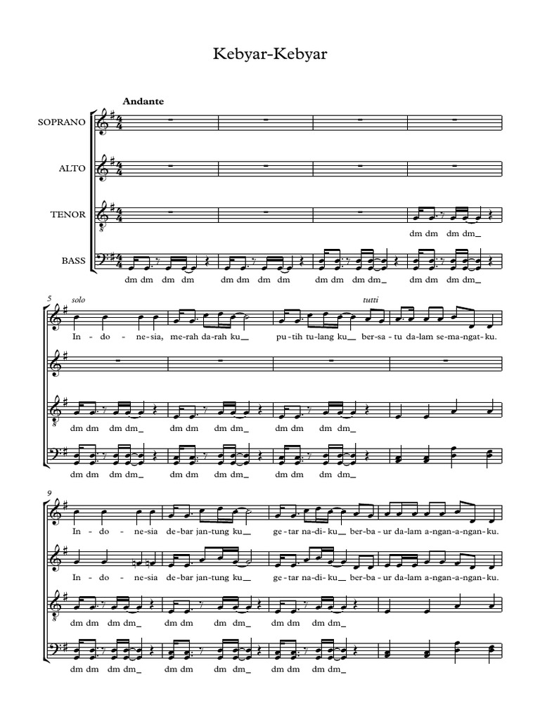 Kebyar-Kebyar - Full Score | PDF