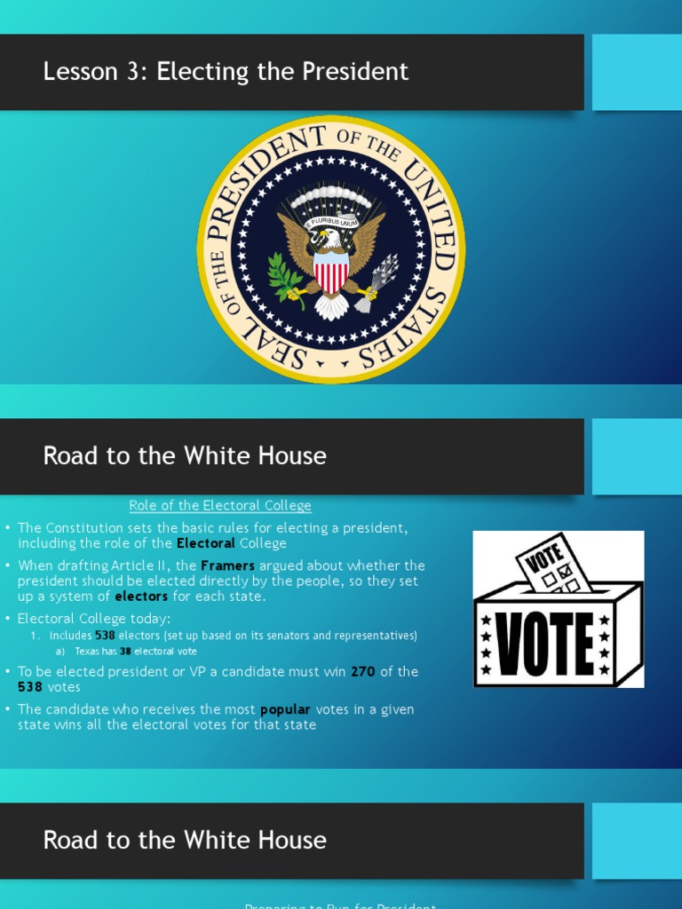 Chapter 10 Lesson 3 | PDF | Electoral College (United States ...