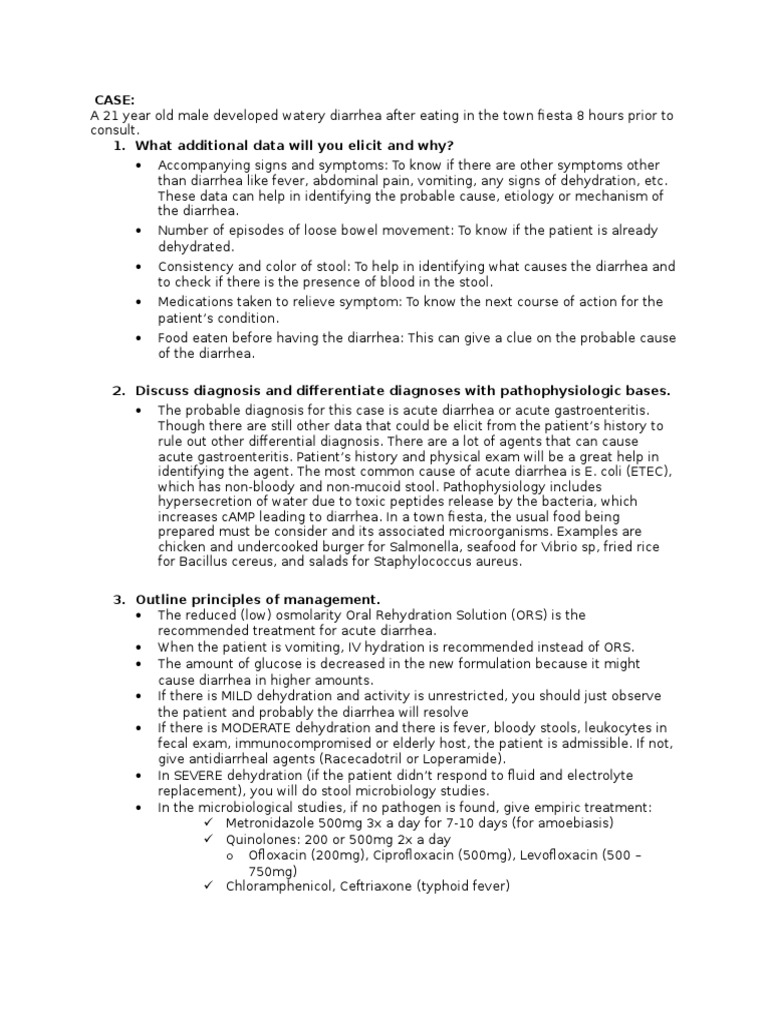 IM Small Intestine HW | PDF | Diarrhea | Medical Specialties