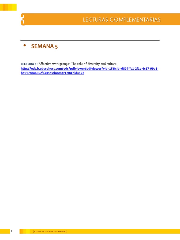 Lecturas Complementarias U3 | PDF