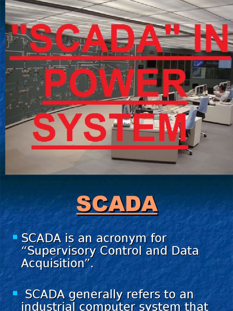 SCADA | PDF | Electric Power System | Scada