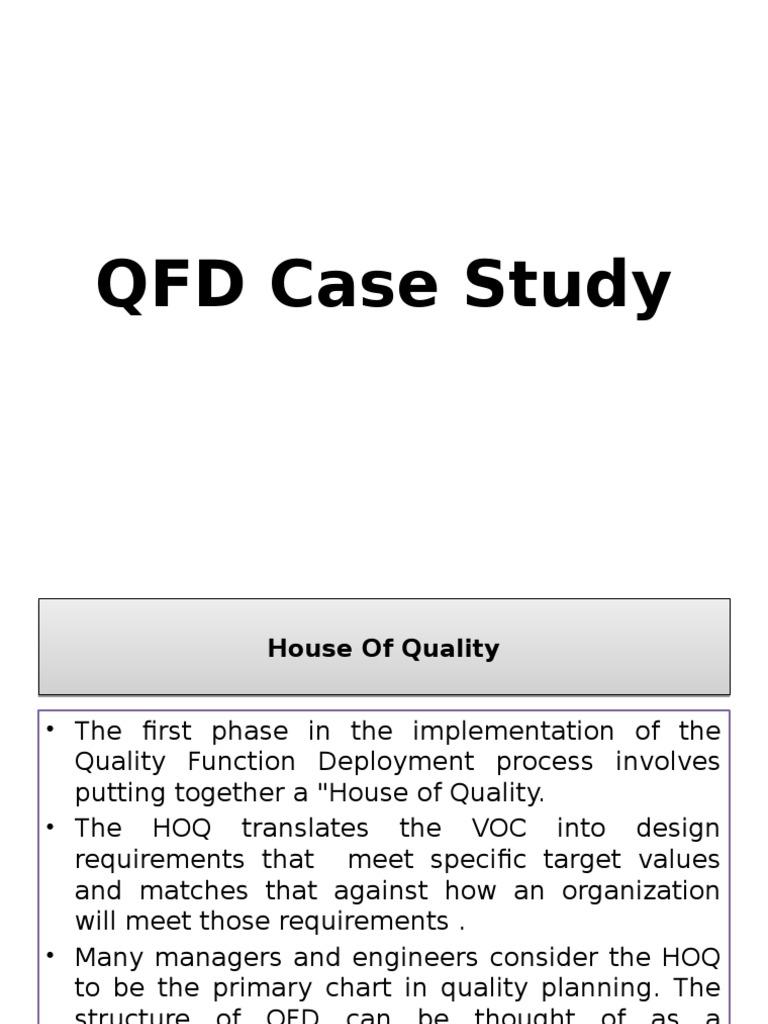 QFD Case Study | PDF | Titanium | Metallurgy