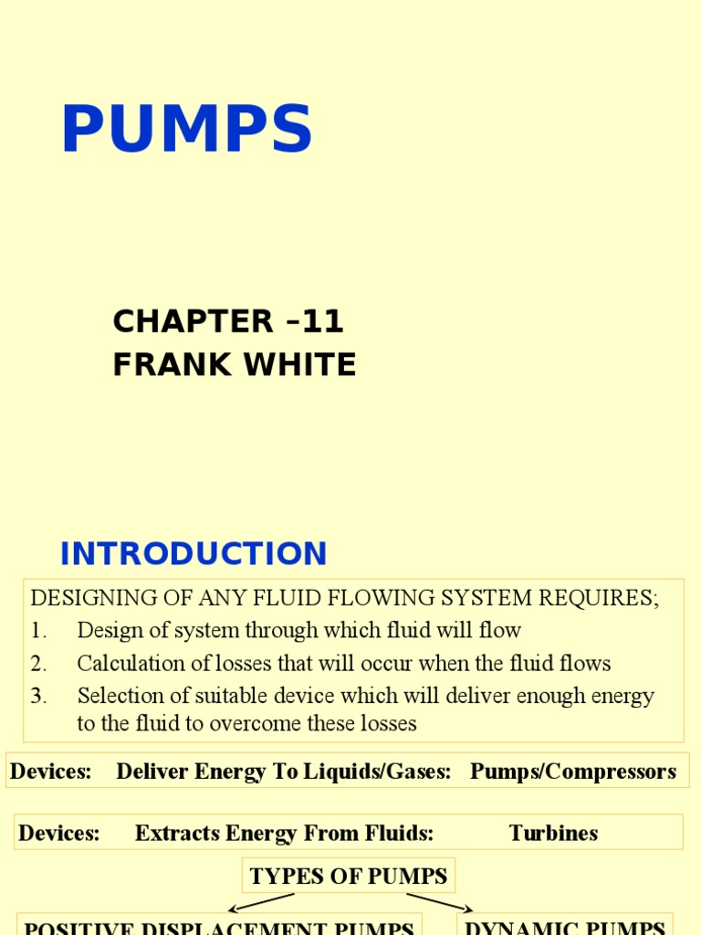 Pumps Chapter 11 | PDF | Pump | Turbine