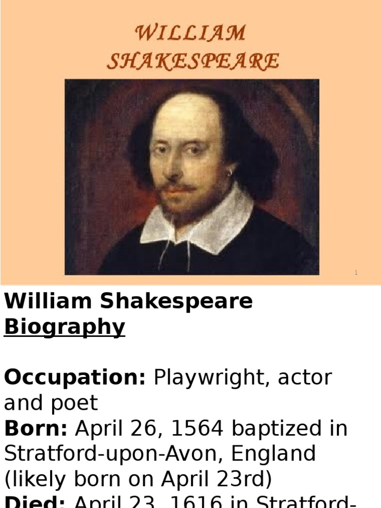 William Shakespeare | PDF | William Shakespeare | Entertainment
