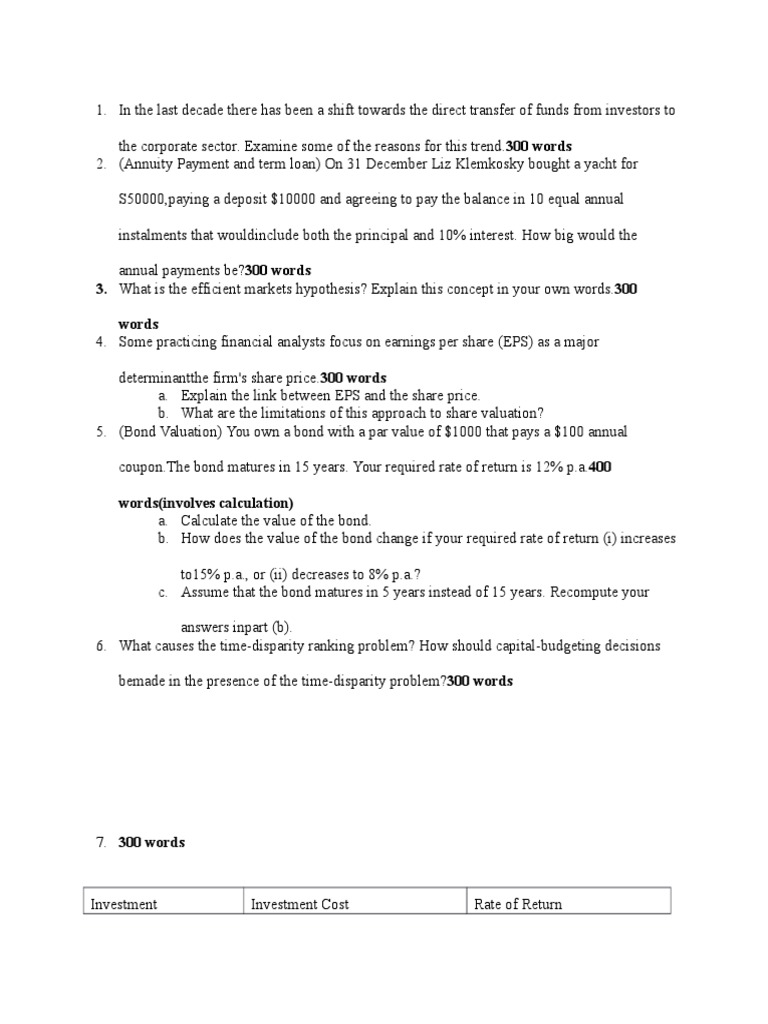 Value Hypothesis in Financial Analysis | PDF