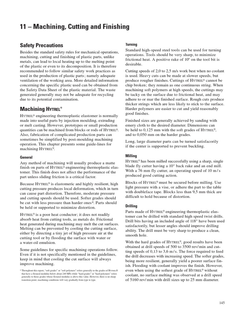 General Design Principles For Machining, Cutting and Finishing | PDF ...