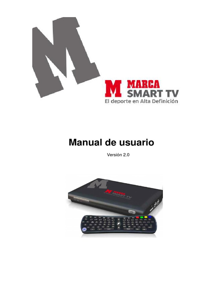 Manual de Usuario Marca Smart TV 2.0 | PDF | Point and Click ...