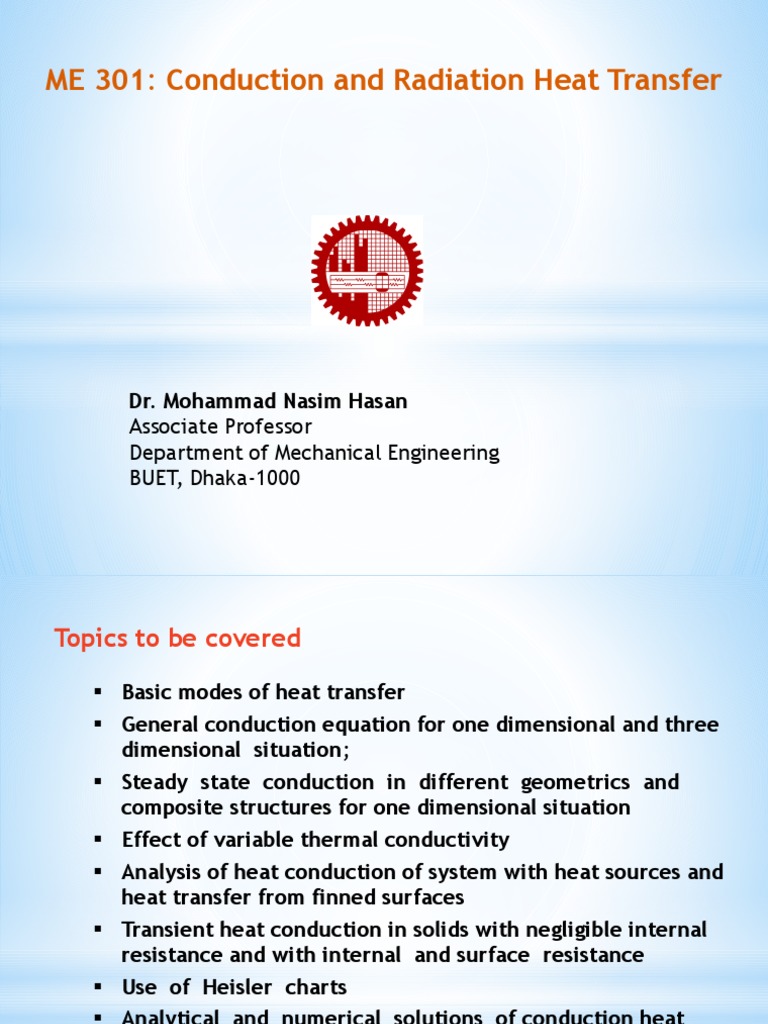 Class 1 Basic Modes of Heat Transfer | PDF