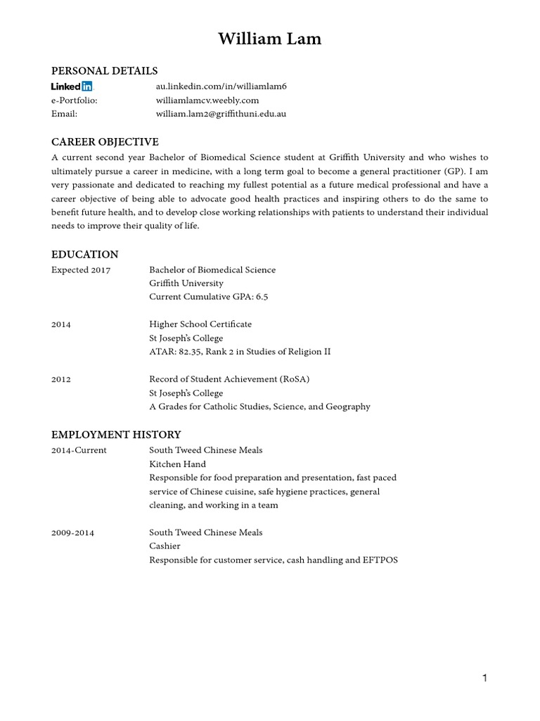 Resume 2016 | PDF | Grading (Education) | General Practitioner