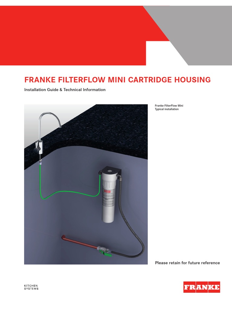 Franke FilterFlow Installation Guide | PDF | Tap (Valve) | Valve