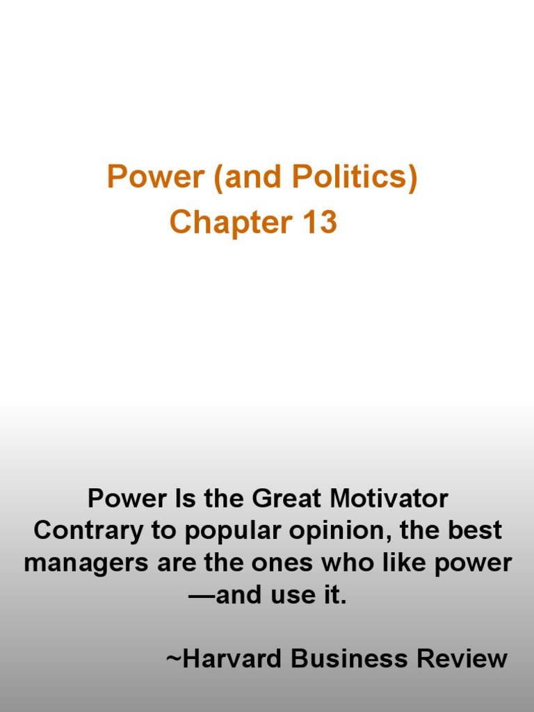 Power and Politics | PDF | Power (Social And Political) | Influence ...
