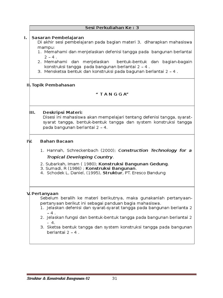 Modul Struktur Tangga | PDF