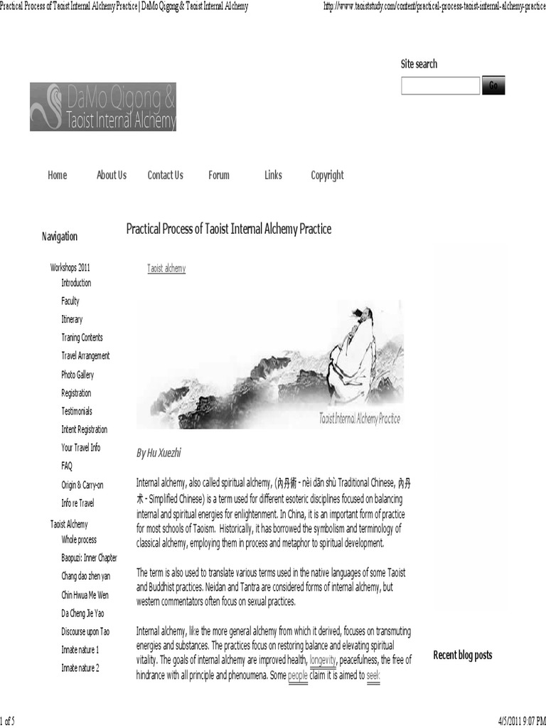 Practical Process of Taoist Internal Alchemy Practice - DaMo Qigong ...