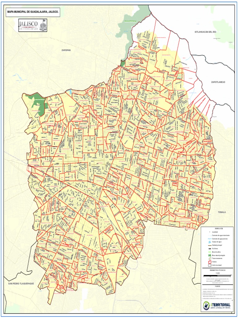 Mapa Colonias Guadalajara | PDF | México | Agitación