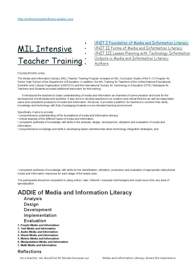 Forms of MIL | PDF | Information Literacy | Multimedia