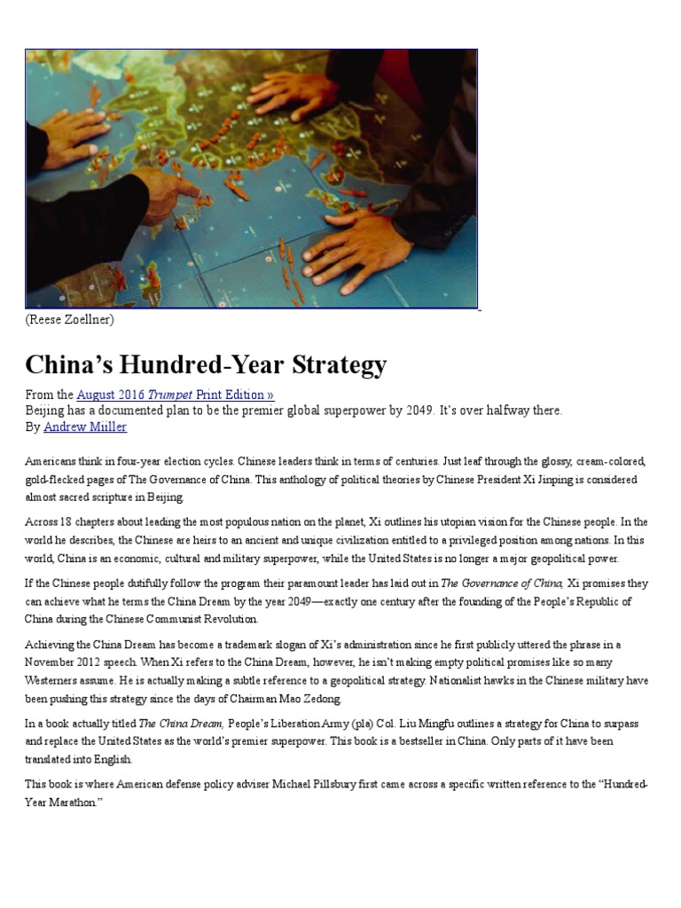 China’s Hundred-Year Strategy | China | International Politics
