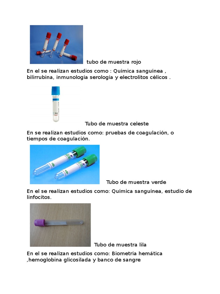 Tubos de Muestras | PDF