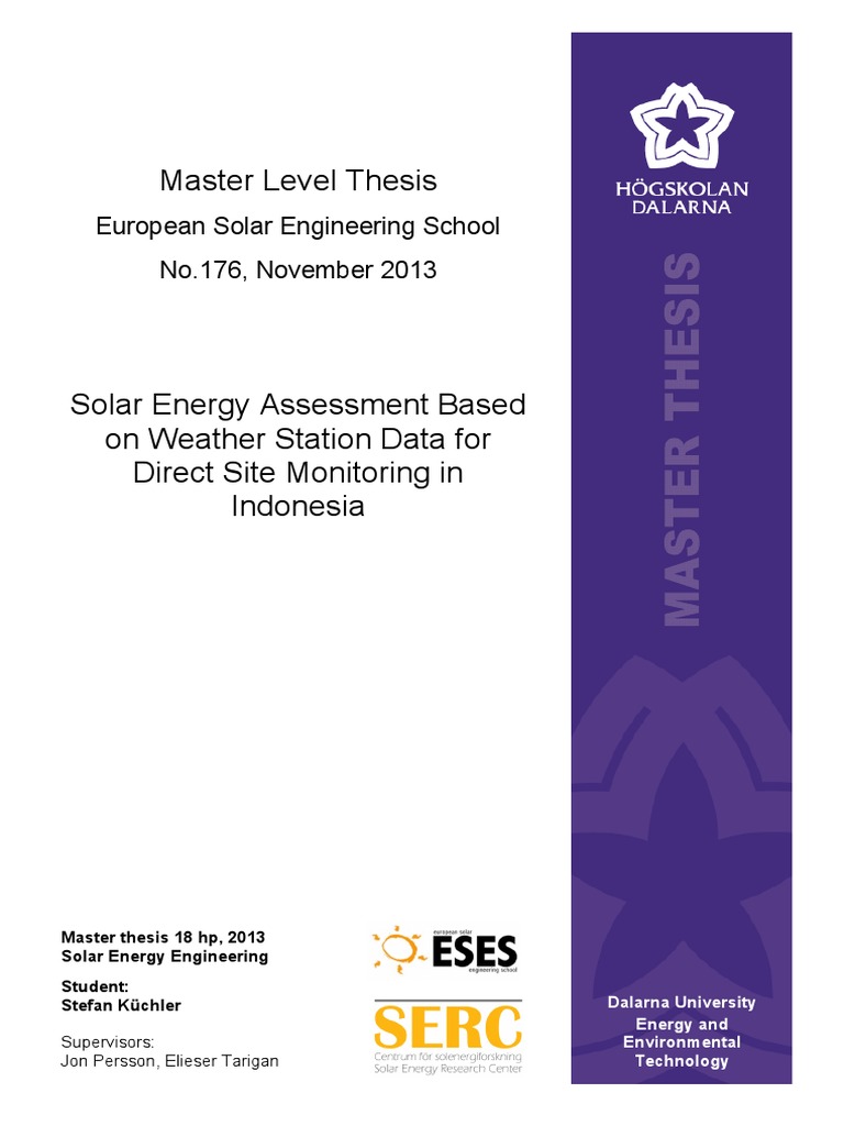 Solar Energy Assessment in Indonesia | PDF | Photovoltaics | Wind Power