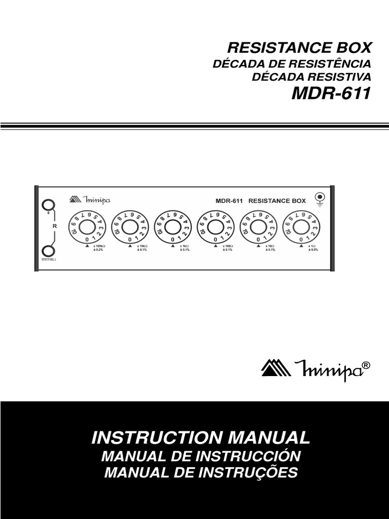 Instruction Manual: Resistance Box | PDF | Electrical Network | Physical Sciences