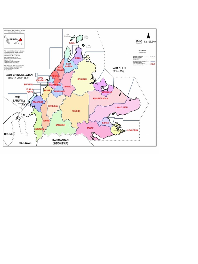 Peta Sabah | PDF