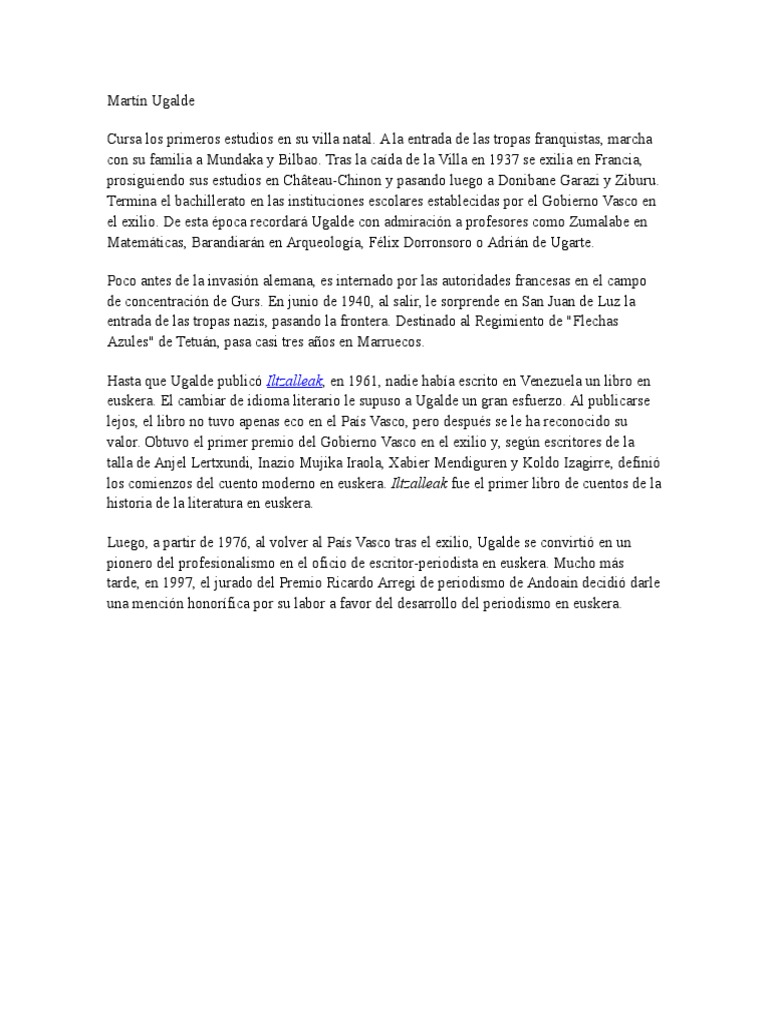 Martín Ugalde | PDF